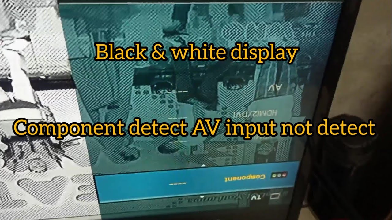 SAMSUNG TV no color on tv plus box (black in white display) component ...