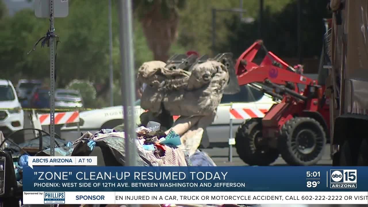 Second 'The Zone' clean up resumed - YouTube