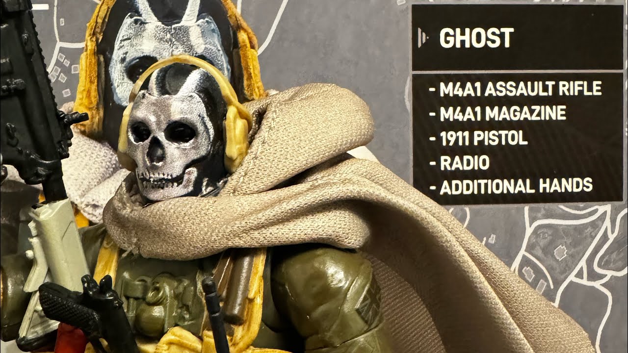Jazwares Call of Duty MWll Ghost figure review and thoughts - YouTube
