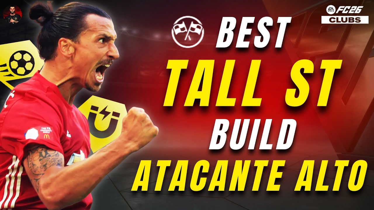 MELHOR BUILD DE ATACANTE ALTO (Arquétipo A CAPITÃ) | EA FC 26 CLUBS ⚽ ...