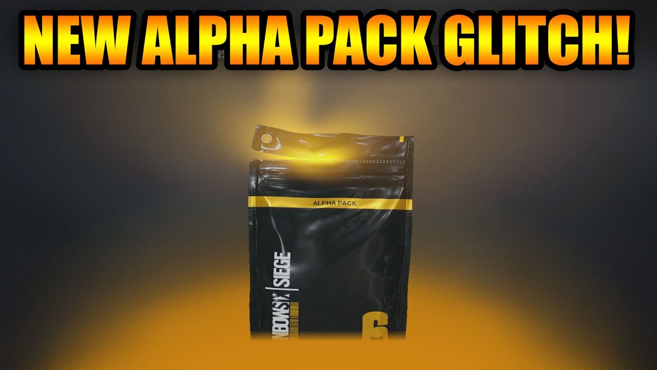 NEW Alpha Pack Glitch - Rainbow Six Siege - YouTube