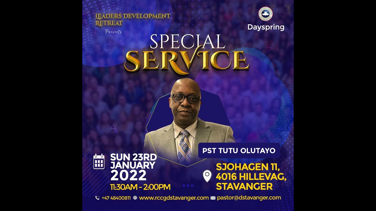 SPECIAL SUNDAY SERVICE LEADERSHIP SUMMIT 23.01.2022 || DOING GOOD - YouTube