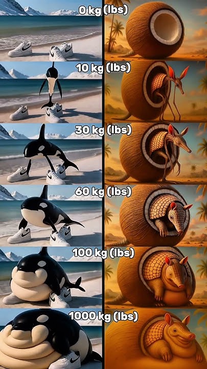 Orcalero Orcala & Armodillo Cocodillo Weight Evolution | Italian Brainrot - YouTube
