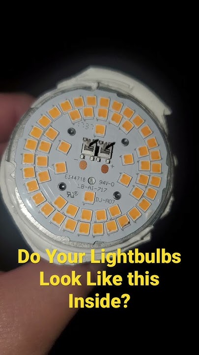 Do Your LIGHT BULBS Look Like This INSIDE? #short - YouTube