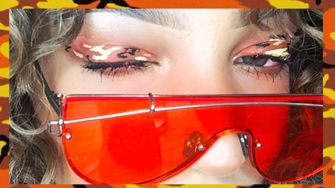 Camouflage Makeup Tutorial Camo Eyeshadow - YouTube