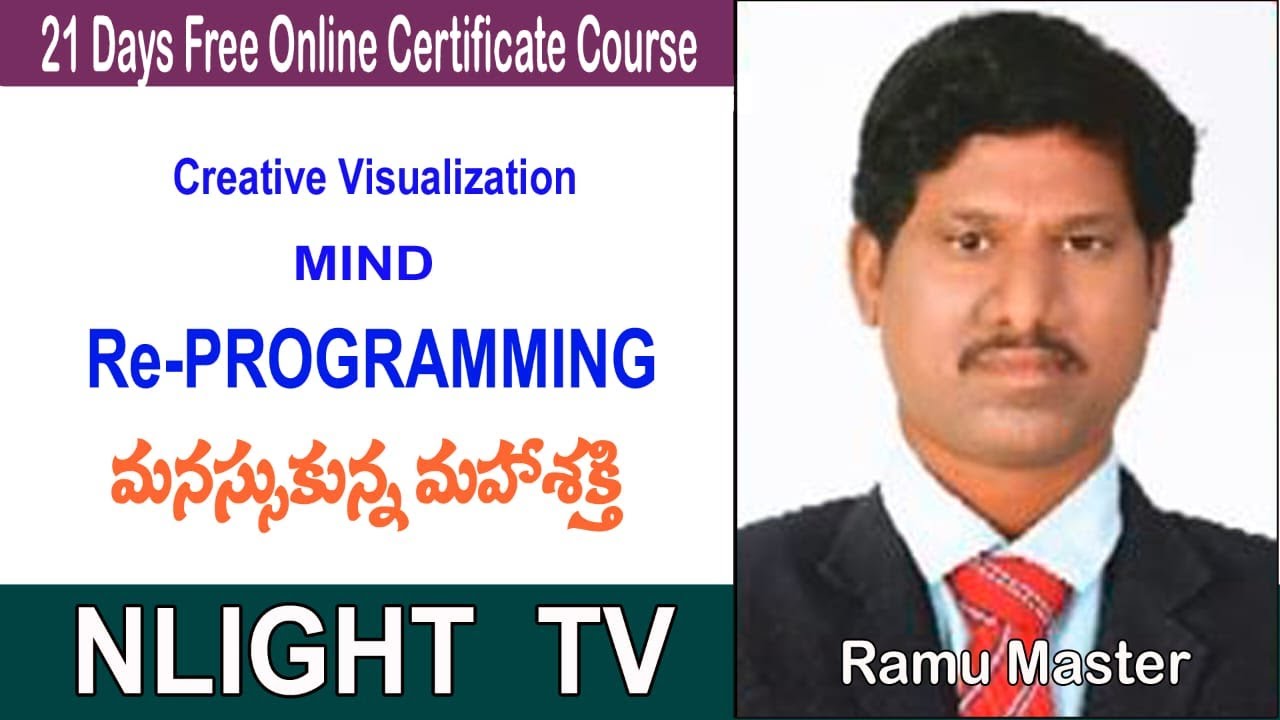 Mind Re Programming - By Ramu Master - YouTube