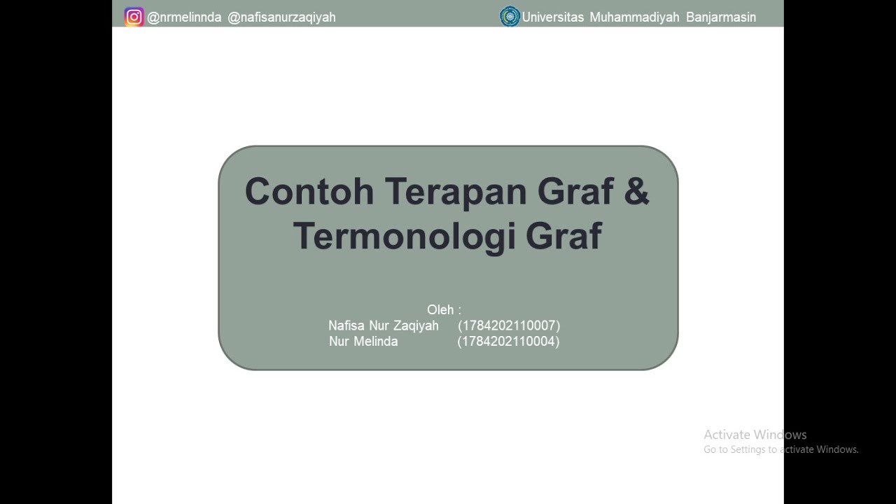 TEORI GRAF - Contoh Terapan dan Terminologi GRAF - YouTube