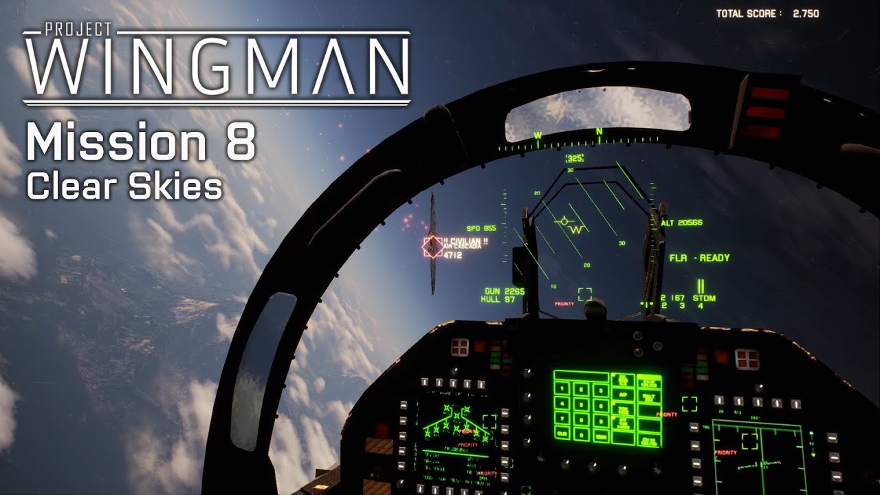 Project Wingman: Mission 8 - Clear Skies (Mercenary) - YouTube