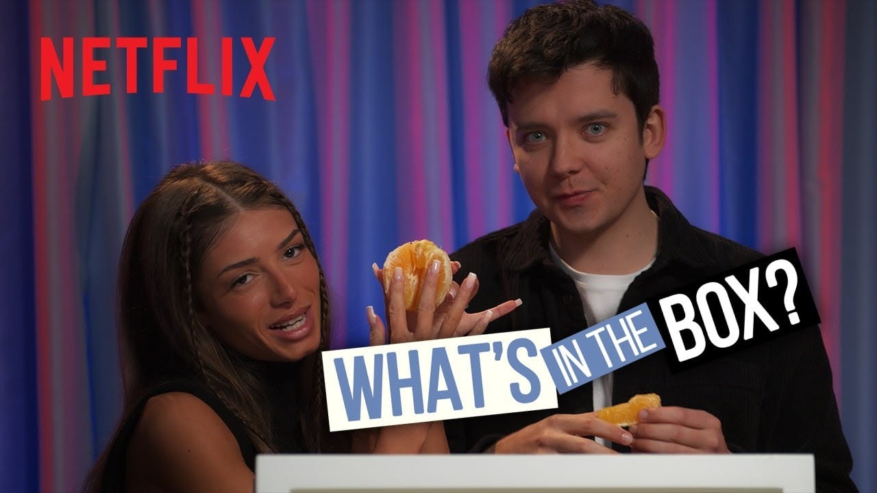 Asa Butterfield And Mimi Keene Play Whats In The Box Sex Education Netflix Youtube