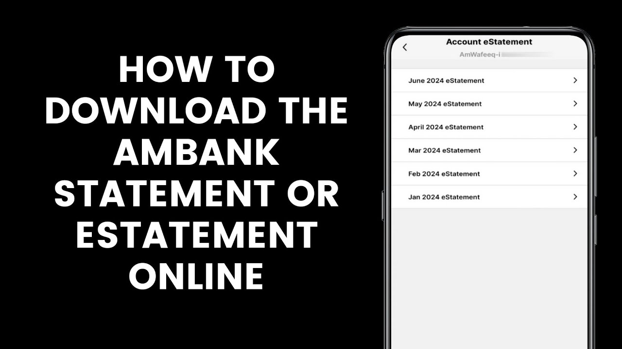 How to Download the AmBank Statement or eStatement Online from the ...