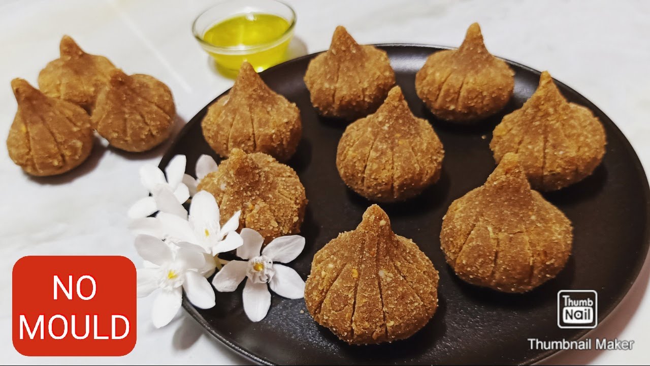 Hand Made Modak Recipe Without Mould | Poha Modak | Ganesh Chaturthi ...