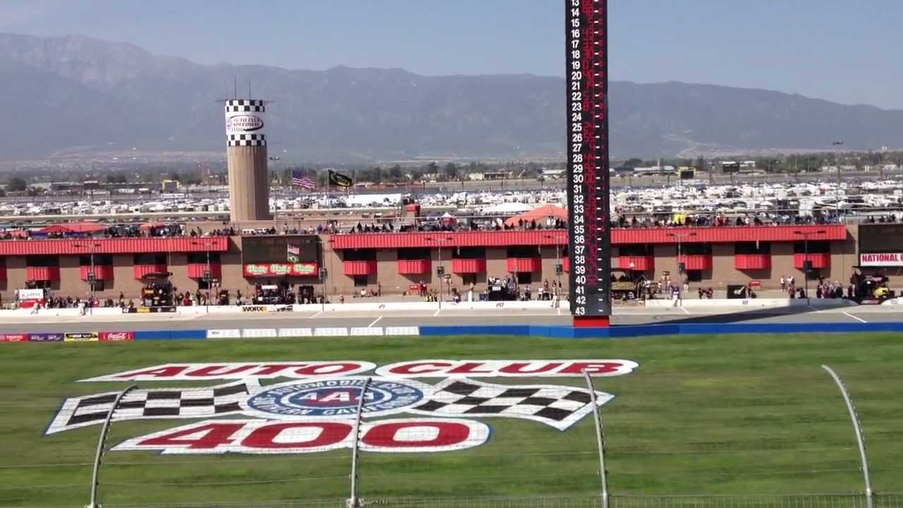 NASCAR at Auto Club Speedway, Fontana, CA - YouTube