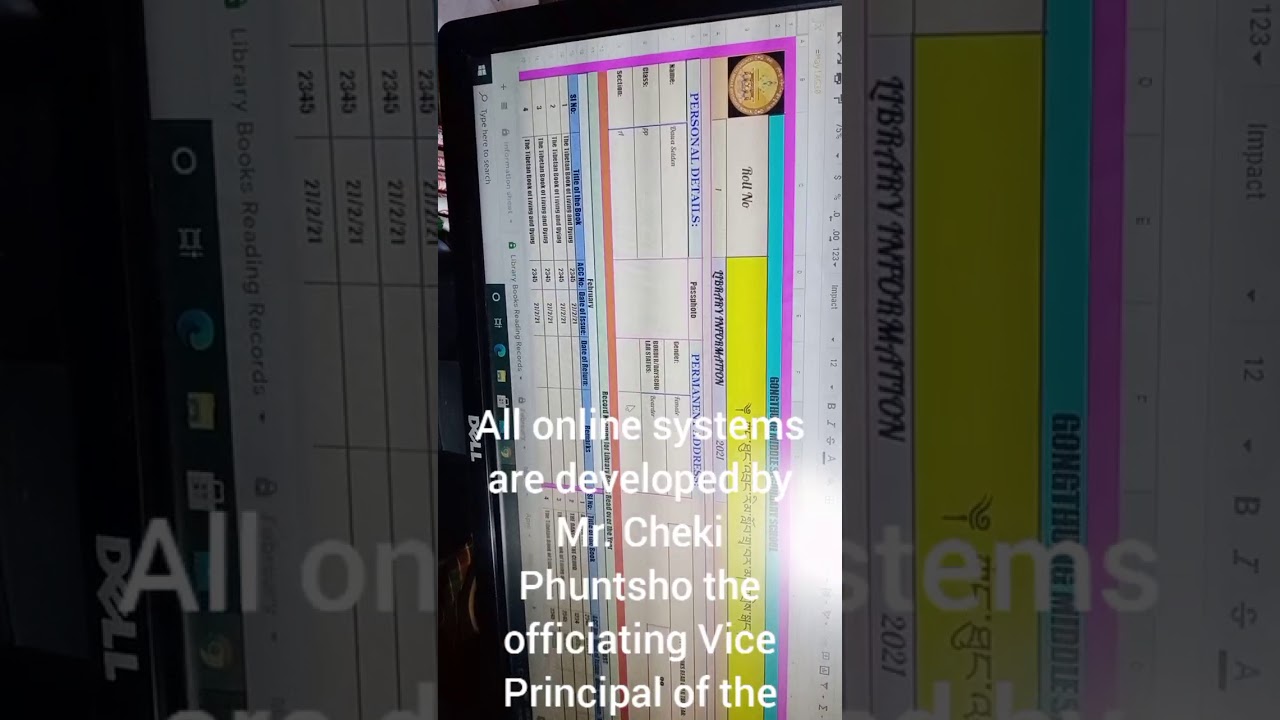 Online Working Systems in Gongthung Middle Secondary School - YouTube