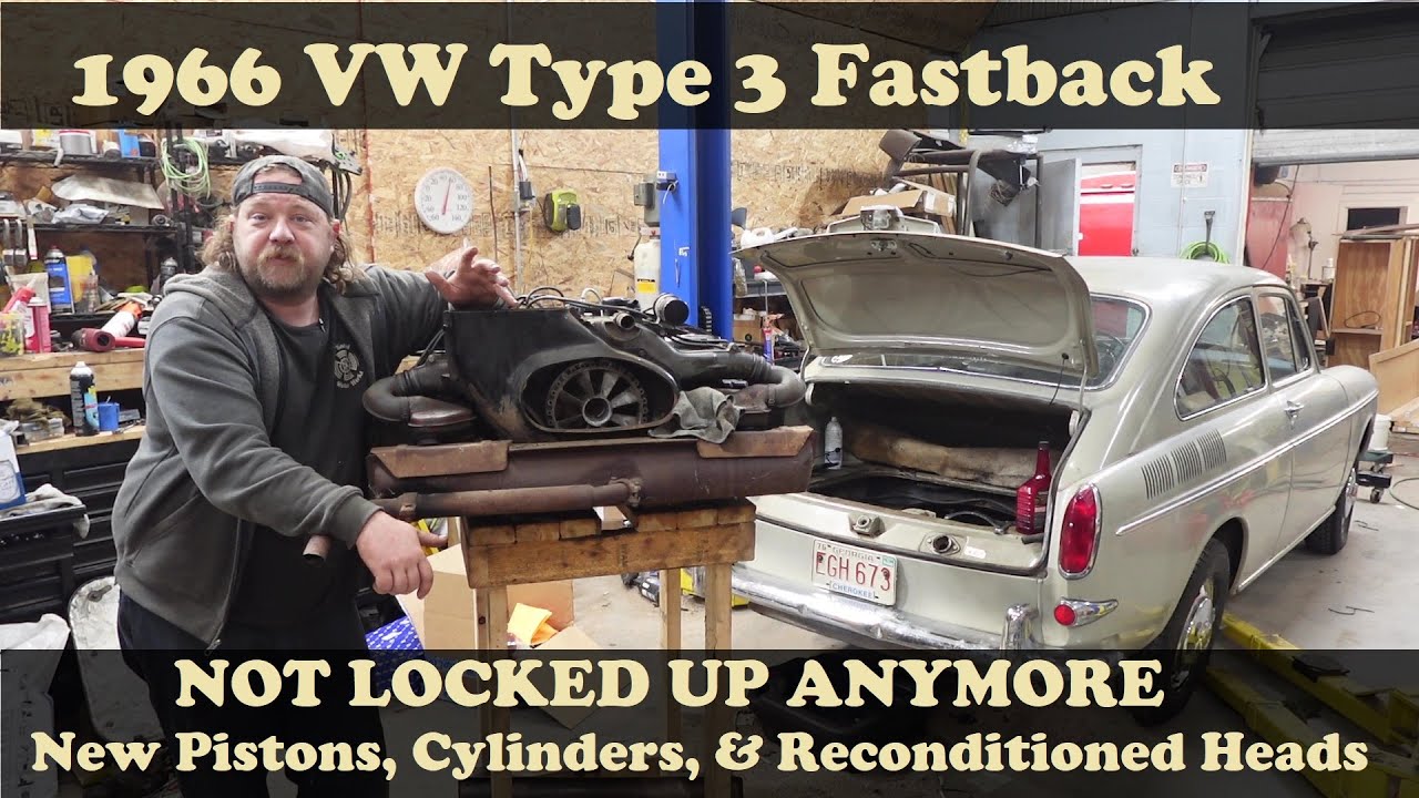1966 VW Type 3 Fastback Engine 1600cc Teardown & Top End Rebuild - YouTube