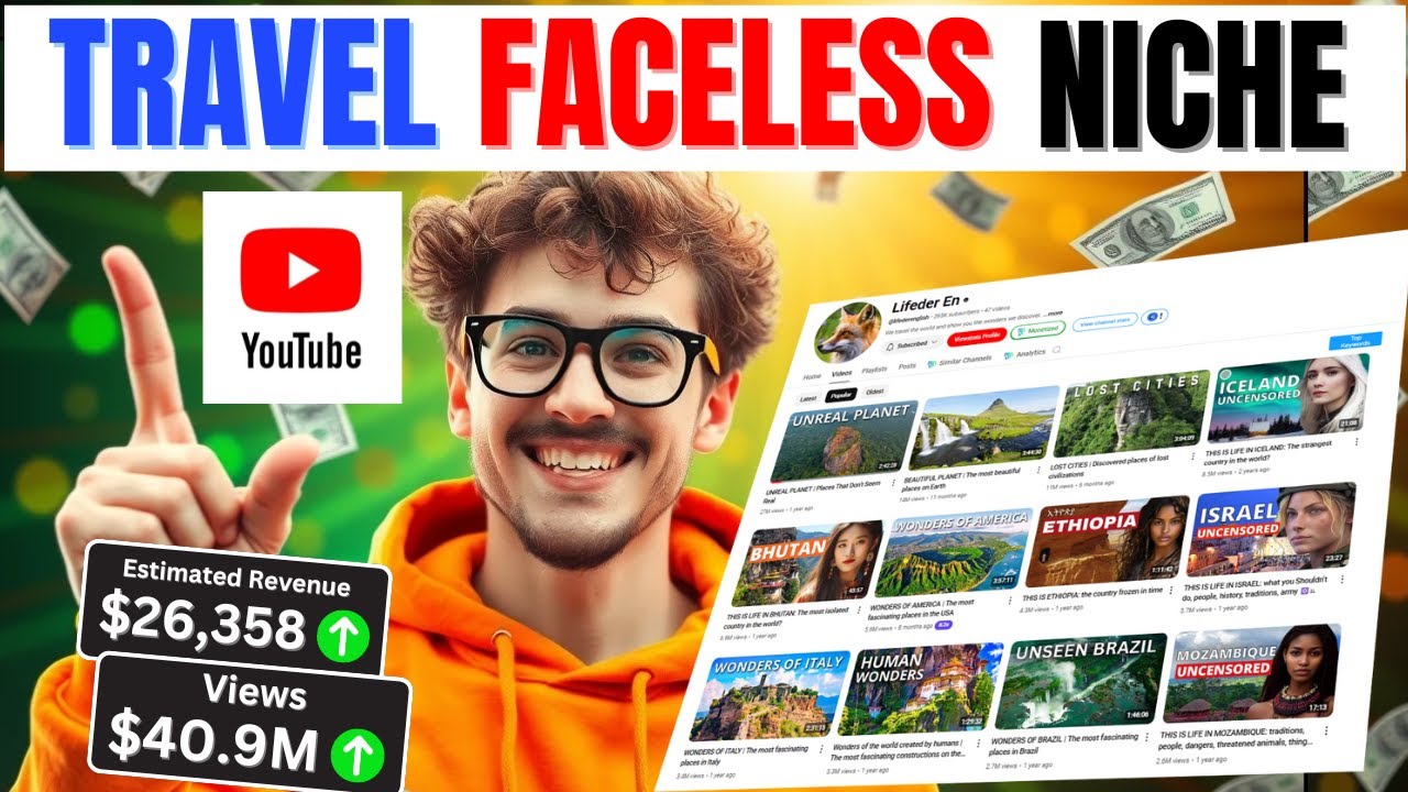 How I Make FACELESS TRAVEL Channel Videos Using ONLY AI (GREAT RESULTS ...