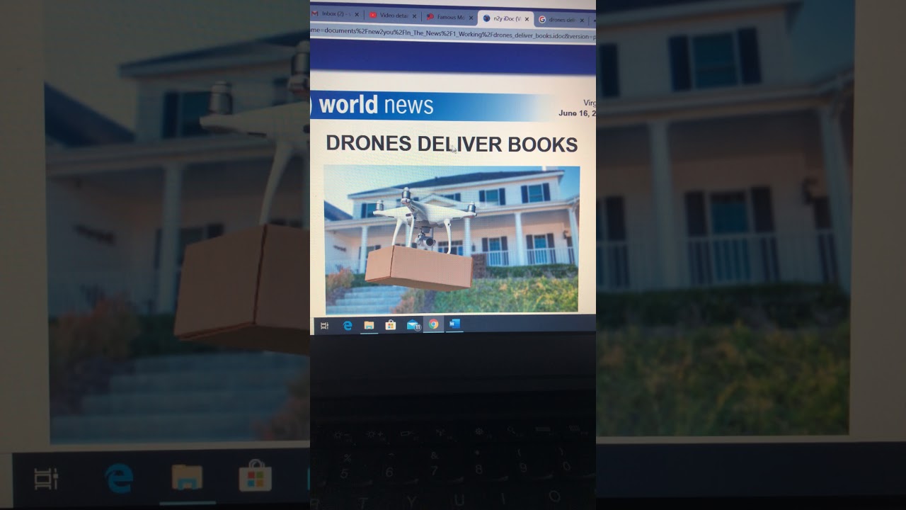 N2Y Drones Deliver Books - YouTube