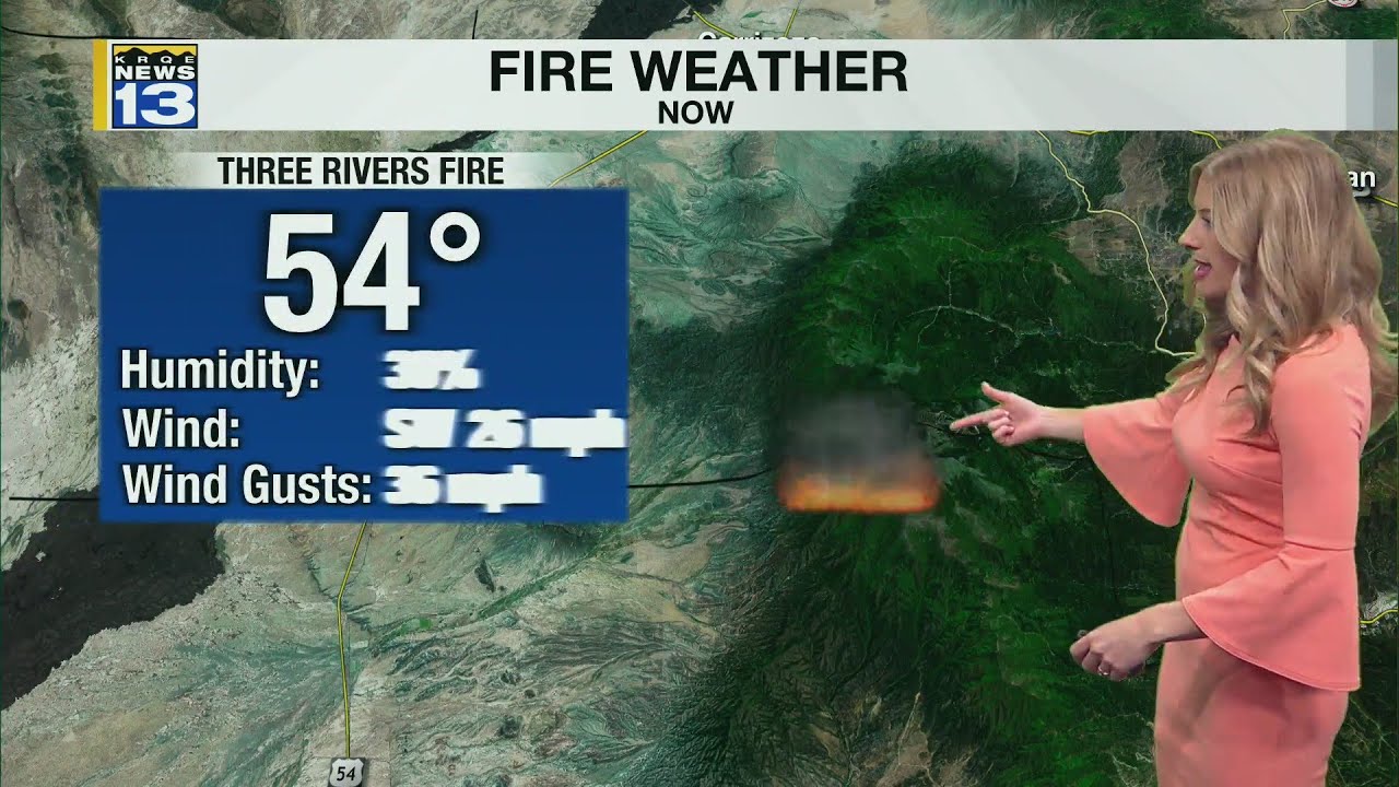 Three Rivers Fire forecast - YouTube