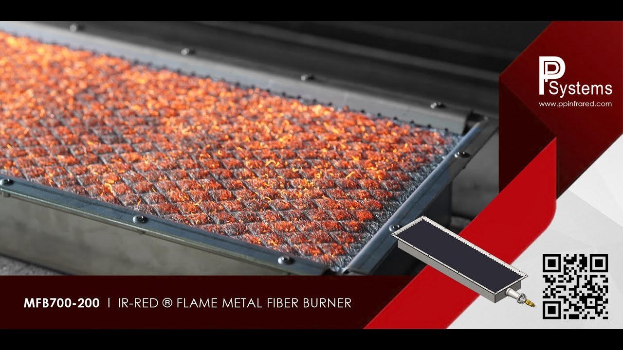 IR-RED ® FLAME l Infrared Metal Fiber Burner MFB700-200 l PP Systems ...