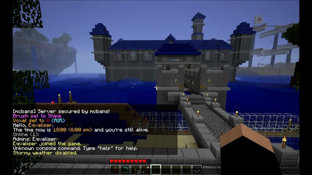 Minecraft blue castle tour - YouTube