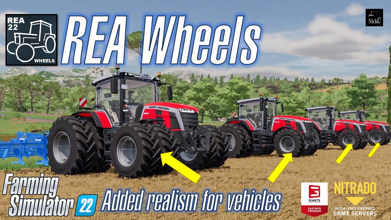 FARMING SIMULATOR 22 🚜 REA Wheels: aggiunta di realismo con diverse ...