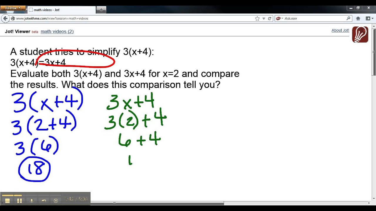 Check An Answer To Distributive Property Problem YouTube check-an-answer-to-distributive-property-problem-youtube