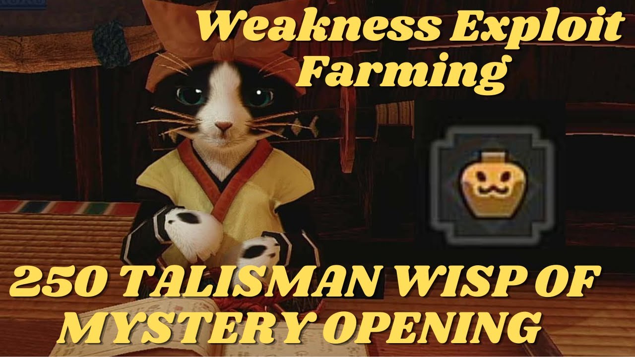 MH RISE 🔥250 TALISMAN OPENING (WISP OF MYSTERY) 🔥WEAKNESS EXPLOIT ...