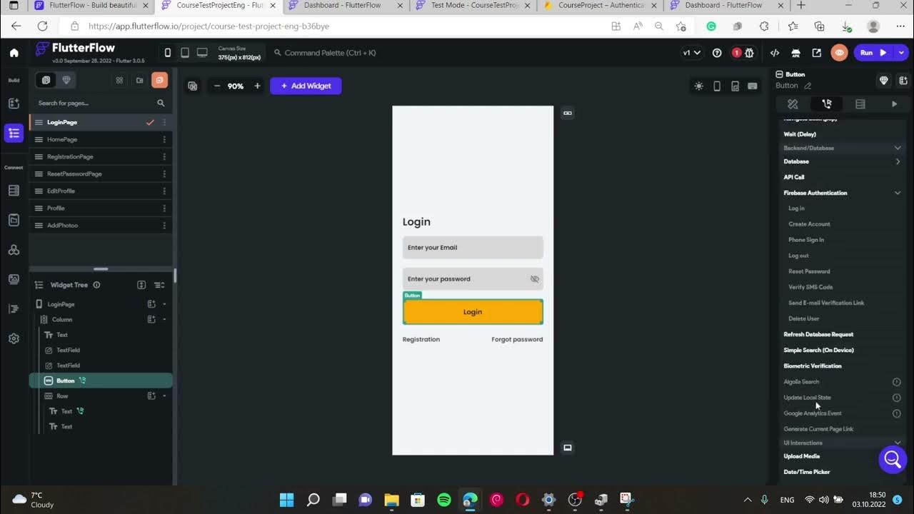 Introduction to Flutter Flow M1 (12) : Registration - YouTube