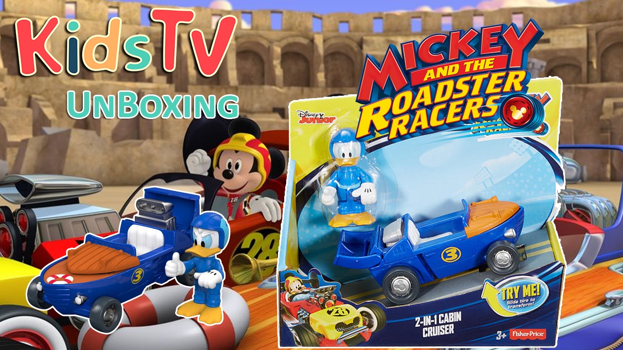 Mickey & The Roadster Racers | Donald Duck 2-in-1 Unboxing and Playtime ...