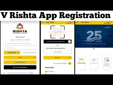 V-guard rishta app registration/v-guard rishta app log in /#rishta_app ...