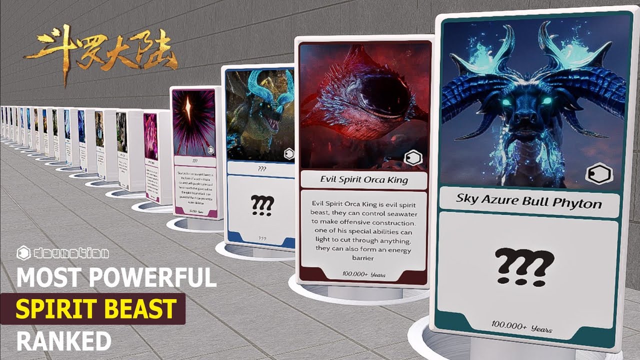Soul Land | Most Powerful Spirit Beast Ranked - YouTube