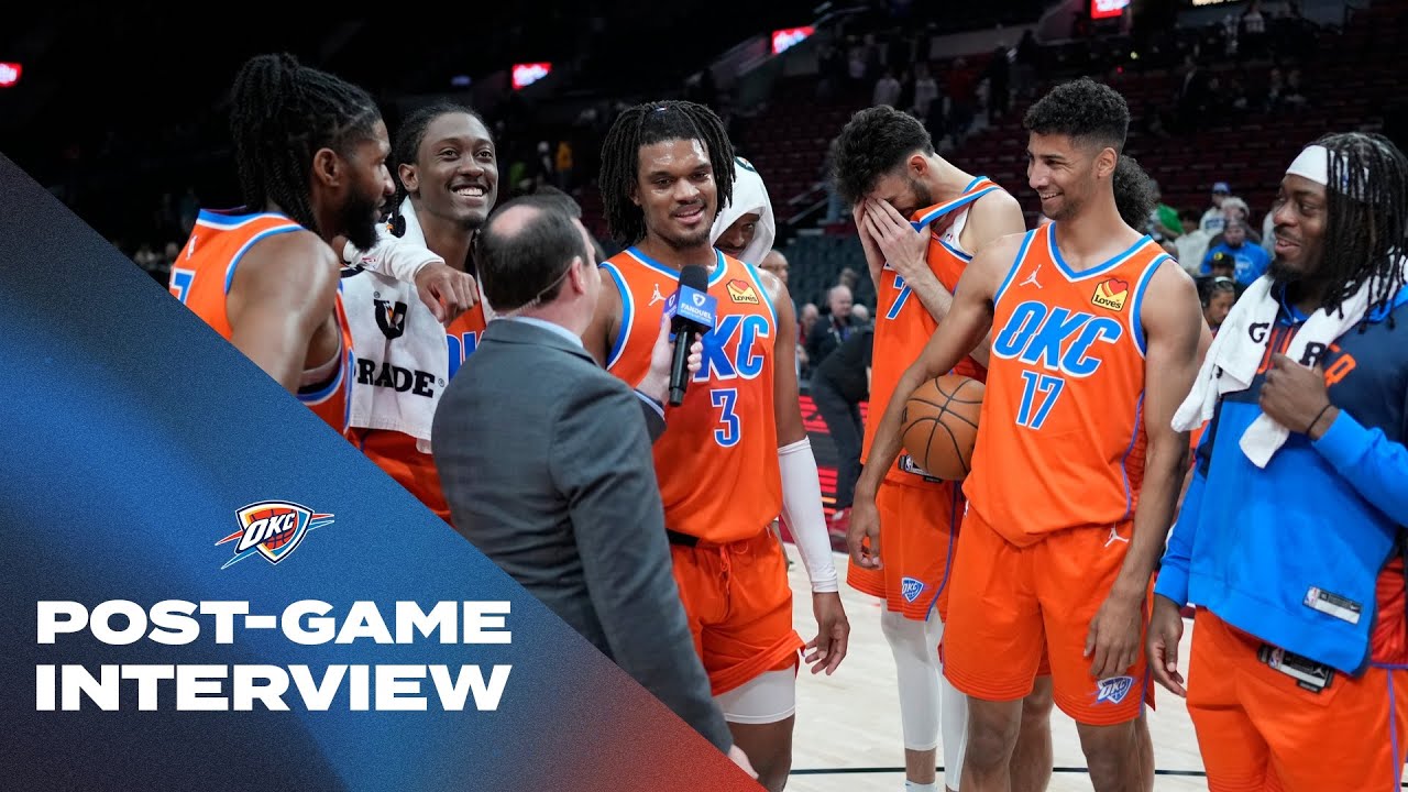 OKC Thunder at Portland Trail Blazers Post-Game Interview | November 1 ...