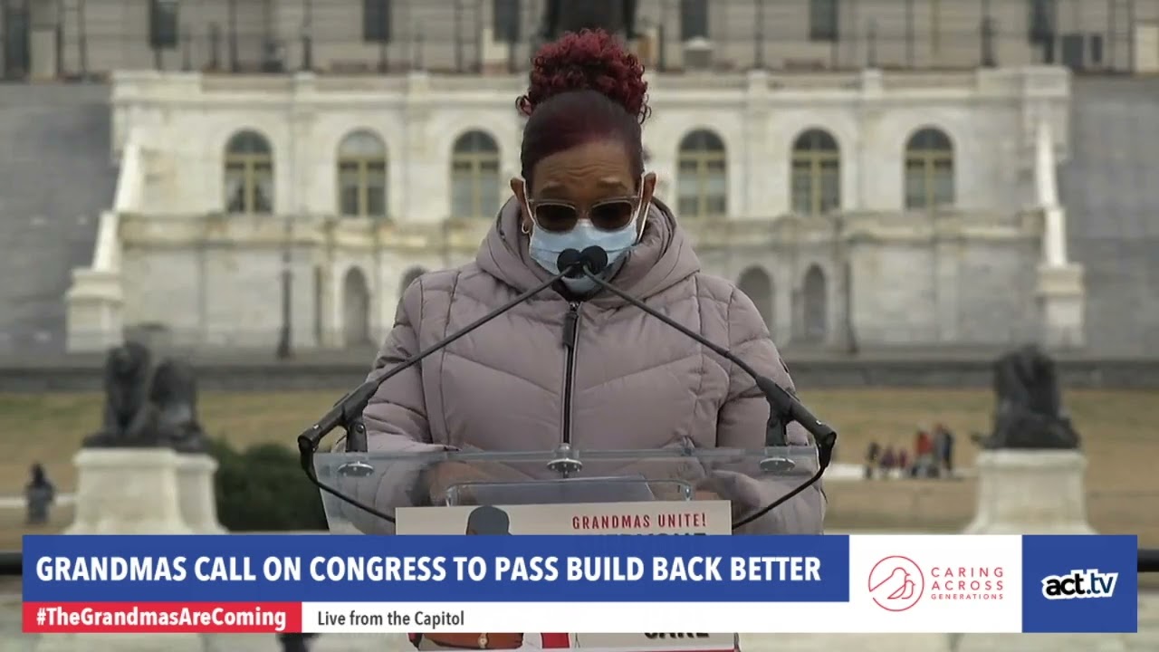 Jennifer Mount Speaks At The Grandmas Rally To Build Back Better In DC ...