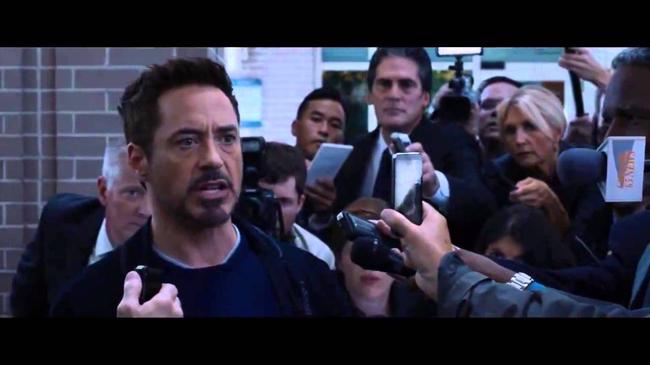Iron Man 3 - Clip #1 "Tony vs Journalist" (ENGLISH) (HQ) - YouTube