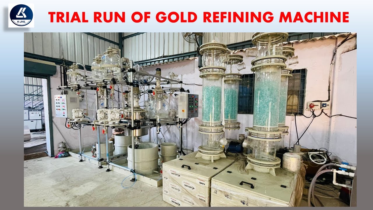 Gold Refining Machine Trial Run - YouTube
