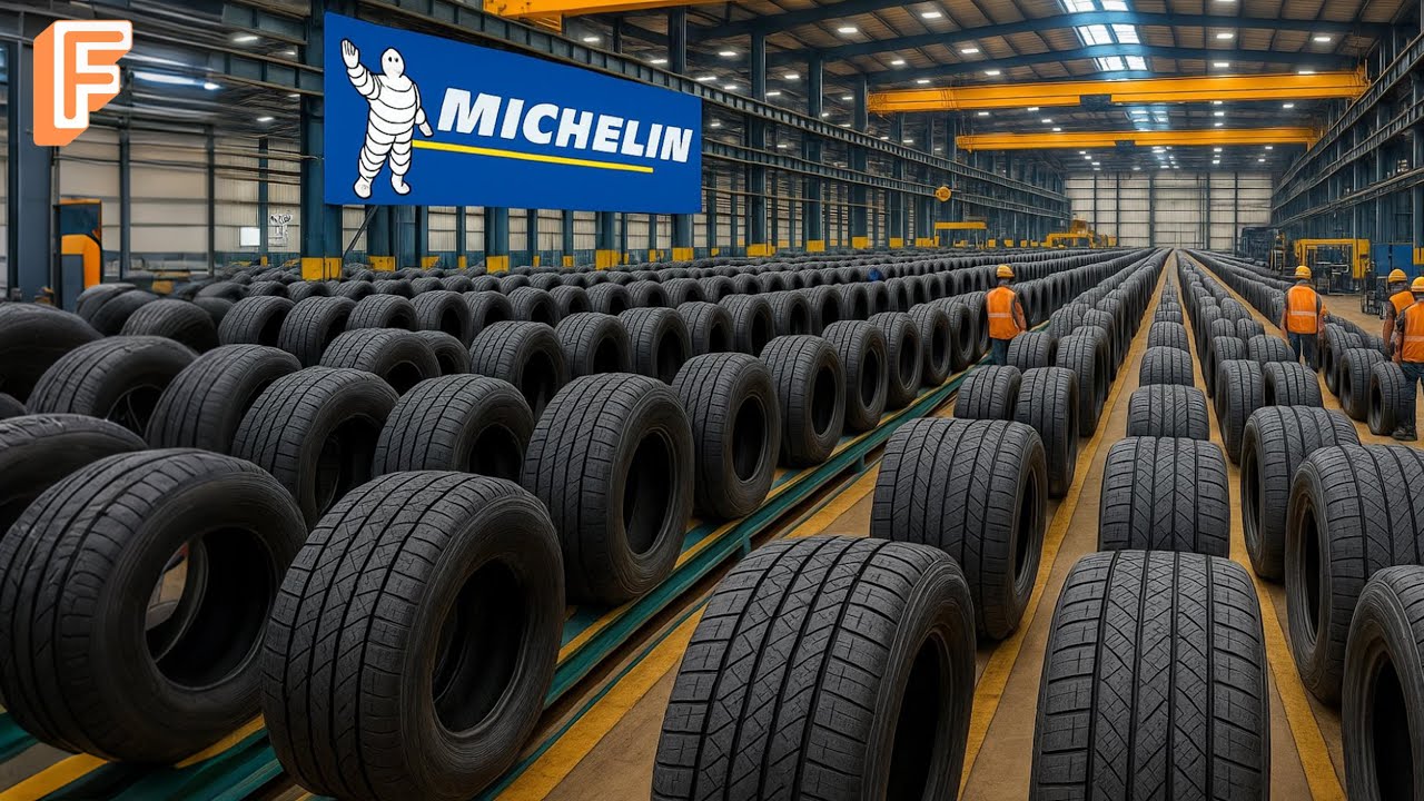 How Car Tires Are Made Inside Michelin’s Massive Production Line - YouTube