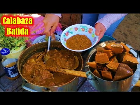 Mi ABUELITA nos Cocinó una Deliciosa Calabaza batida en mi lindo ...