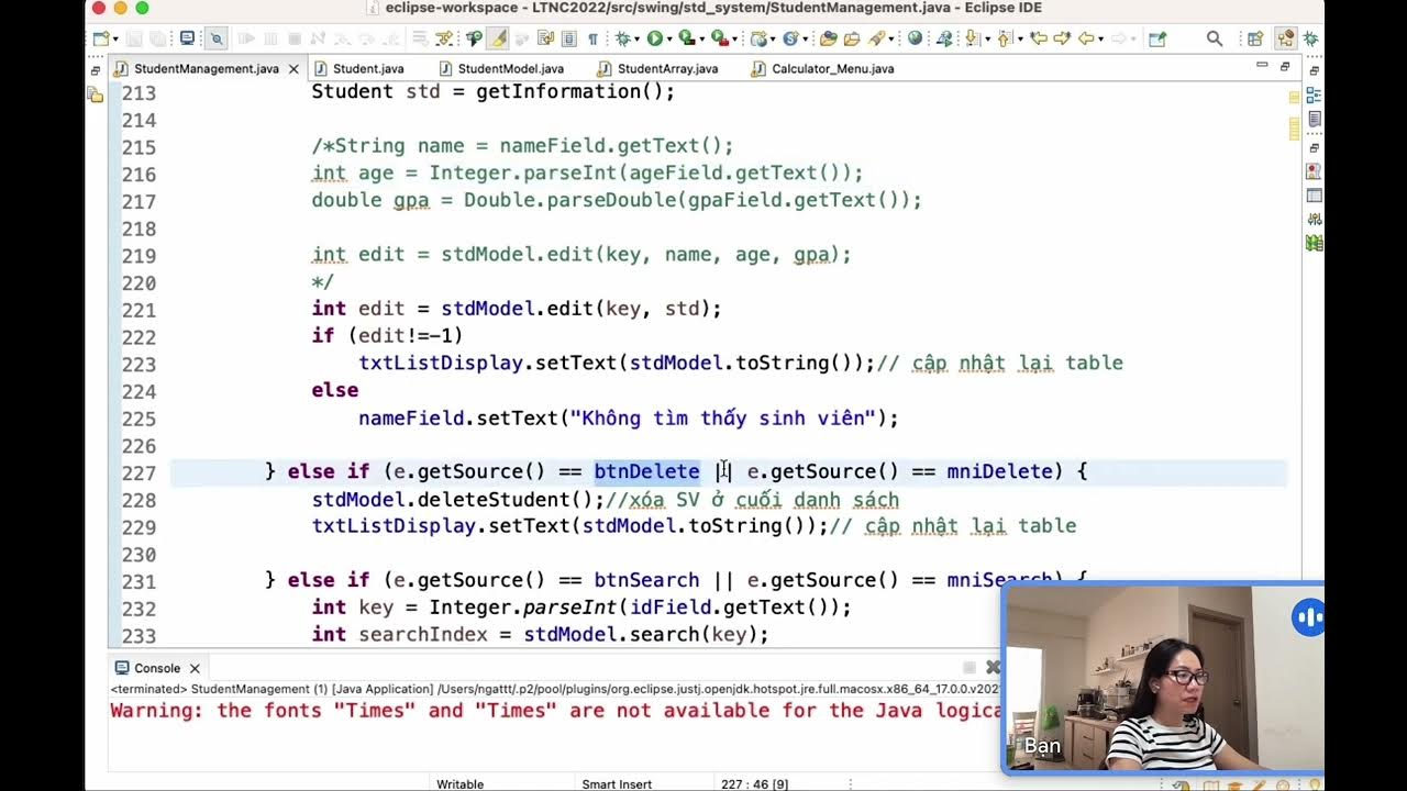 [Java][Swing] Ứng dụng quản lý sinh viên (phần 3) - YouTube