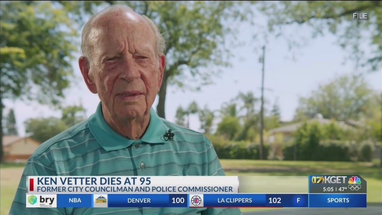 Former Bakersfield councilmember Ken Vetter dies at 95 - YouTube