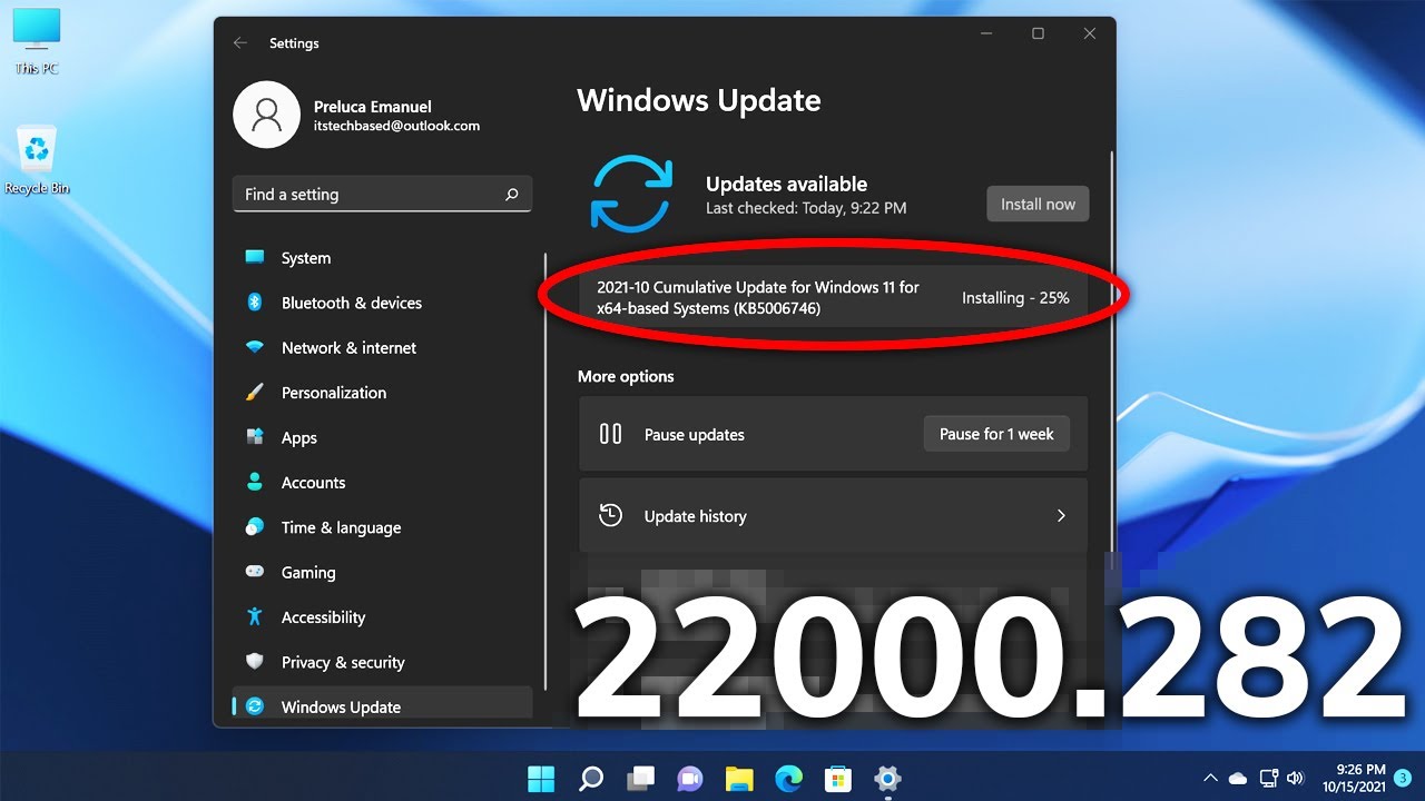 New Windows 11 Build 22000.282 – AMD Performance Fixed, Taskbar Fixed ...