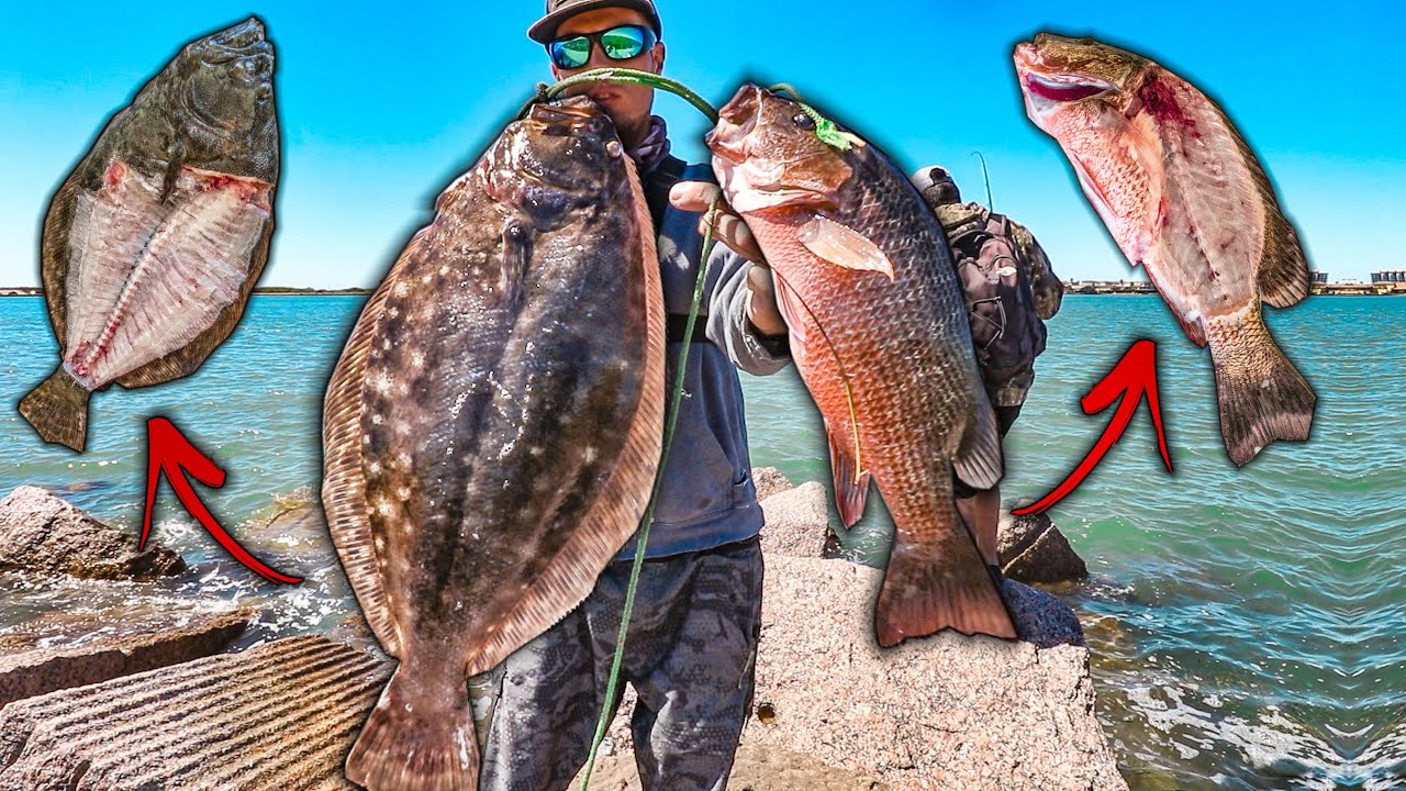 accidentally found a new way to catch flounder! (catch and cook ...