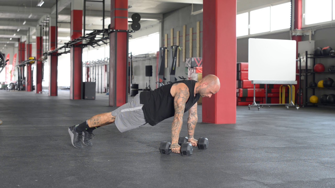 Double Dumbbell Push ups - YouTube