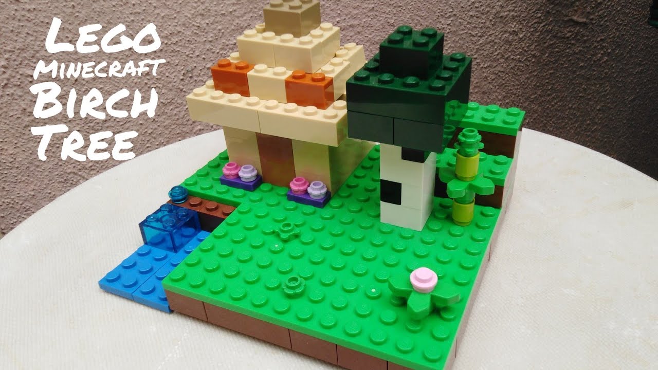 Minecraft RTX:LEGO Birch Tree-Building under a minute - #Shorts # ...