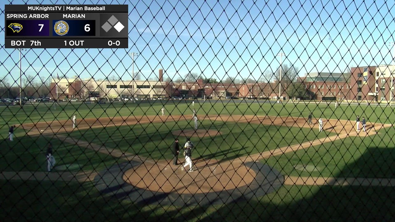 Marian Baseball vs Spring Arbor (Game 4) - YouTube