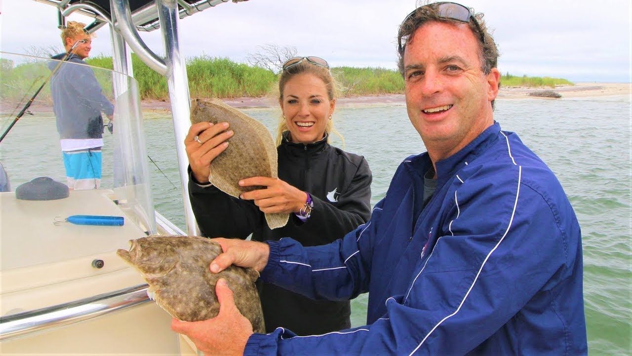 Inshore Fishing for Fluke with a Boat Load of New Yorkers! - YouTube