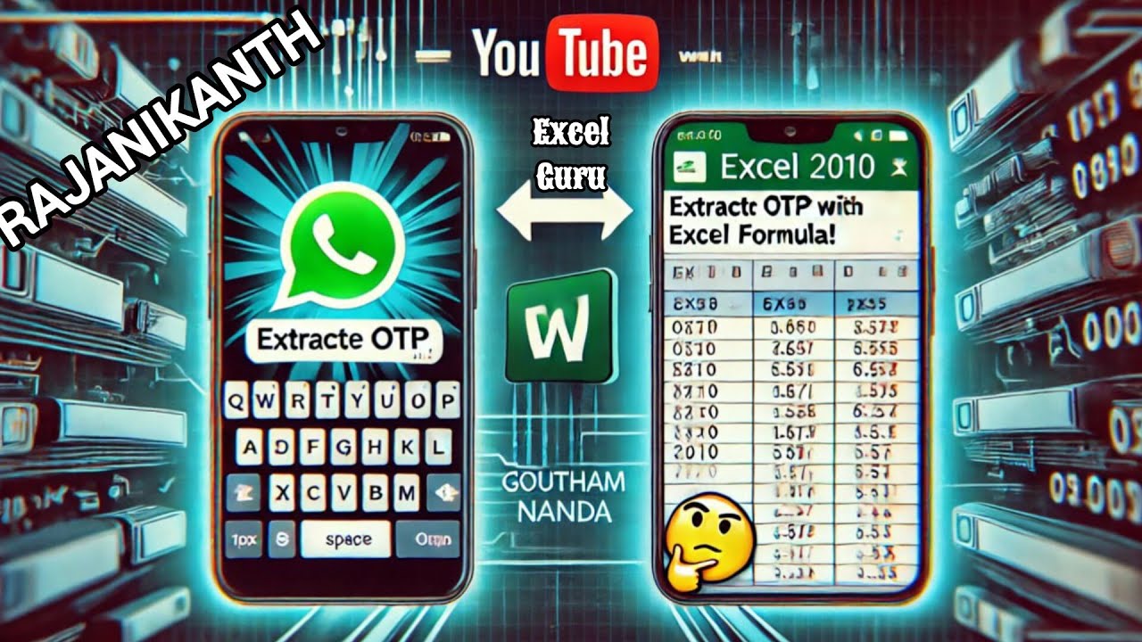Extract OTP from SMS Using Excel 2010 | ExcelGuru Rajanikanth - YouTube