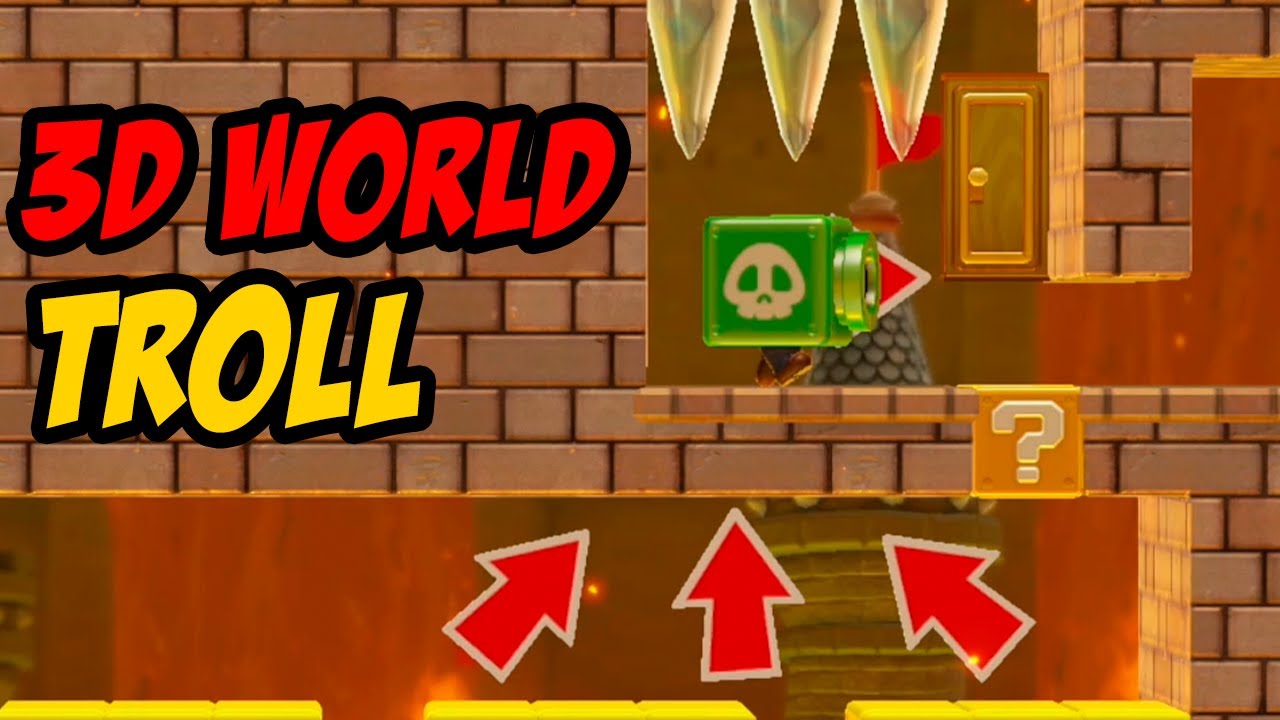 Trolls en el 3D World [Super Mario Maker 2] - YouTube