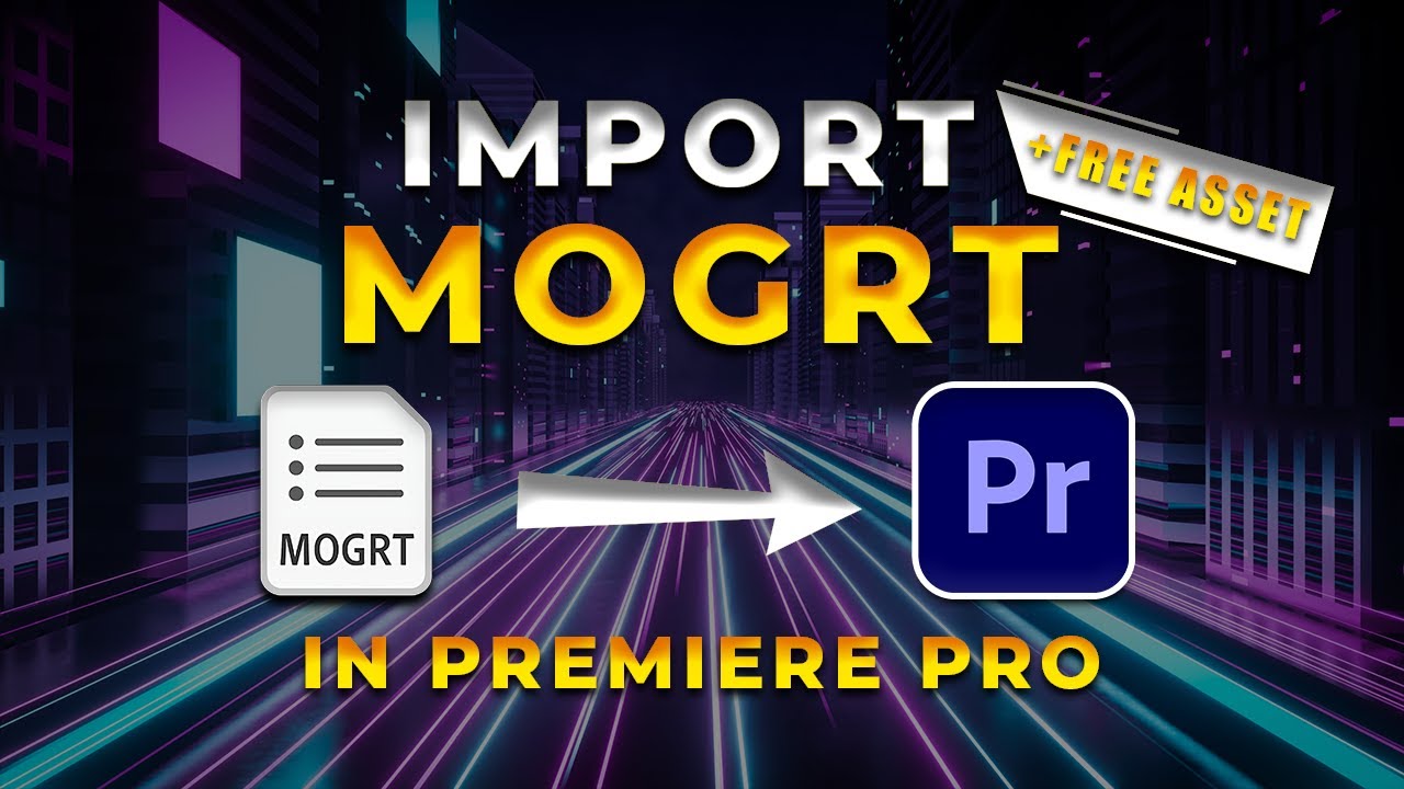 How To Import Mogrt Files Into Premiere Pro 2024 #premierepro #adobe ...