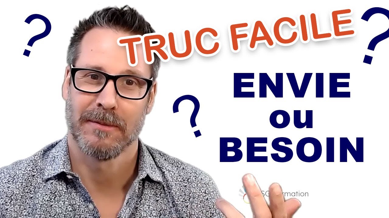 TRUC pour faire la différence entre une envie et un besoin - YouTube