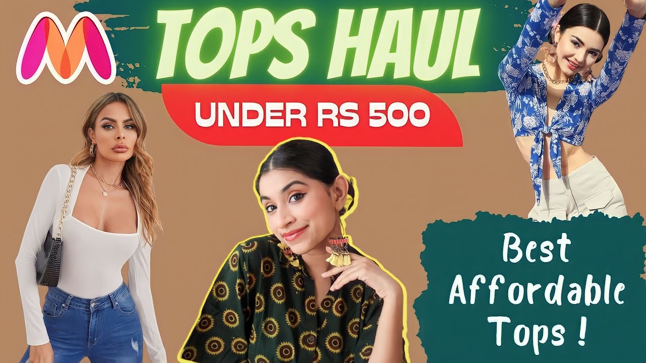 Myntra Tops Haul l Trendy and Cute tops l Starting at Rs 153 😍 - YouTube