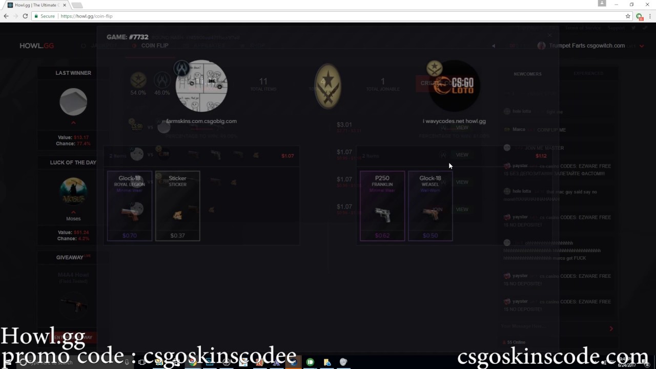 Howl.gg Review CSGO Coinflips & Jackpot! Is It Any Good? - YouTube